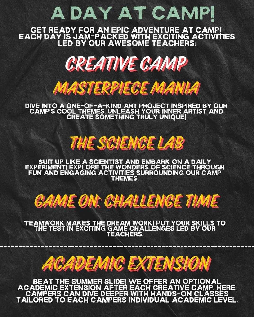 Wisdom Warehouse Summer Camp